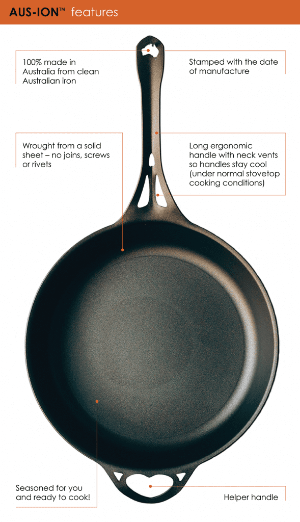 AUS-ION™ Quenched 22cm Sauteuse Pan | The Fire Brick Company Australia